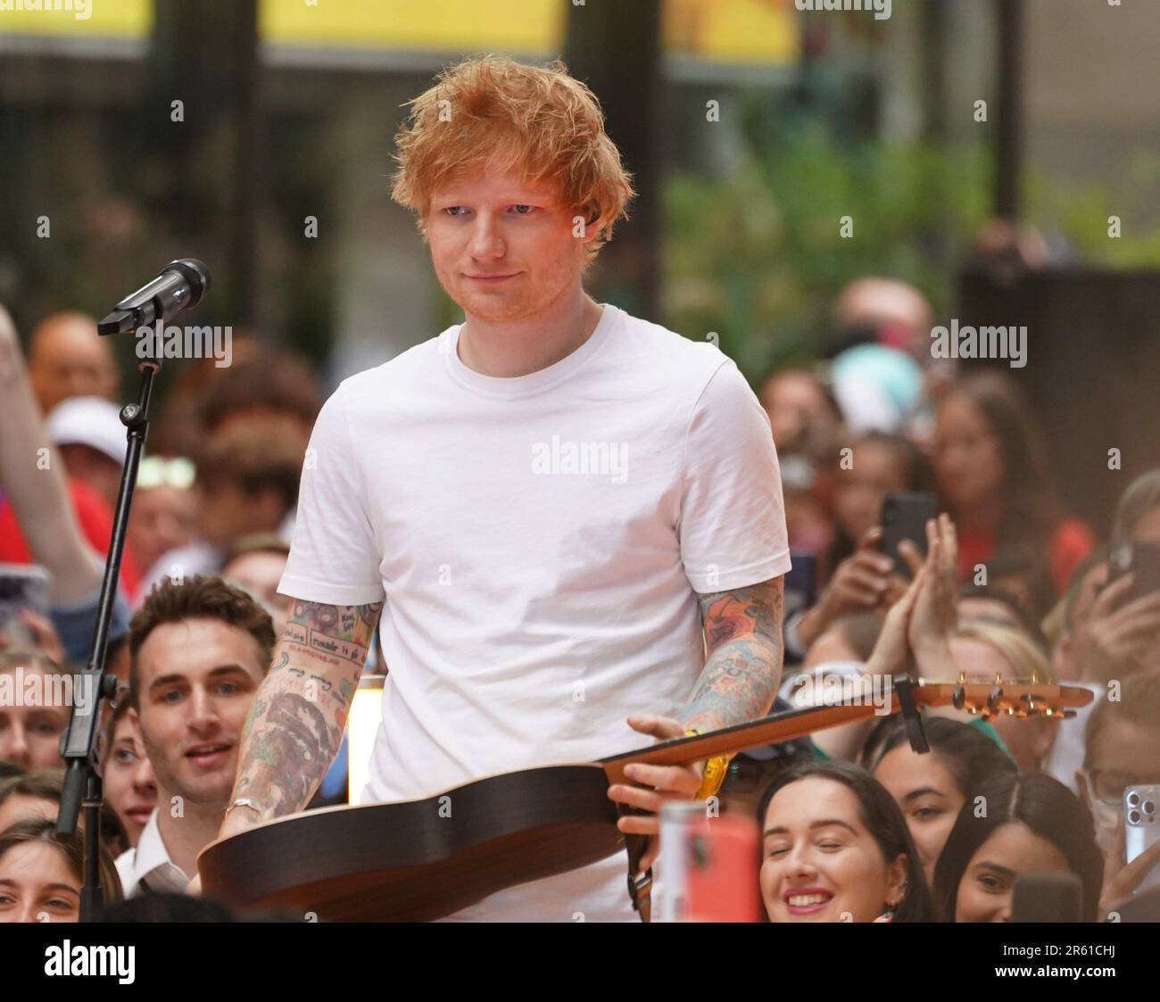 New York, NY, USA. 6th June, 2023. Ed Sheeran on stage for NBC Today ...