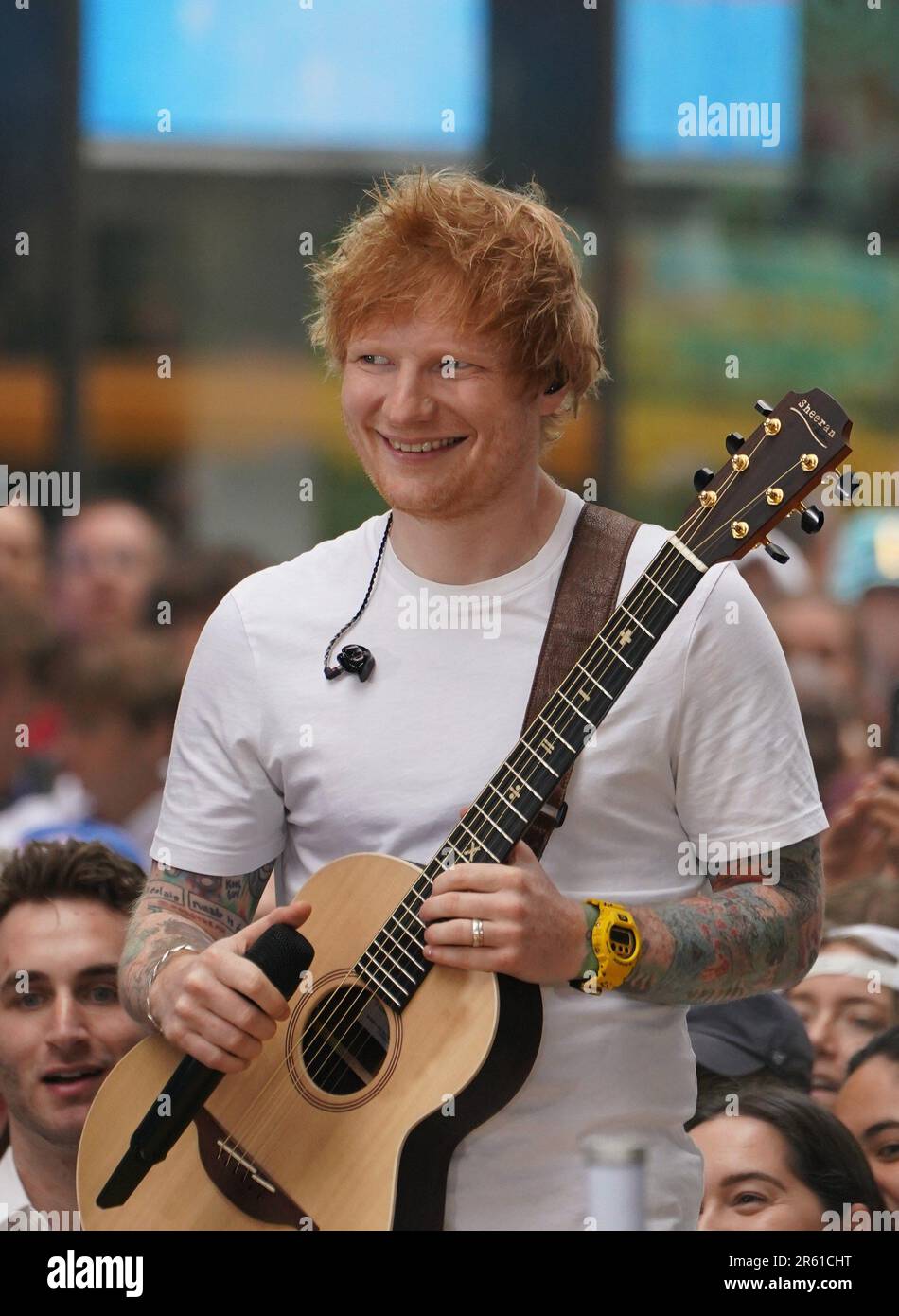 New York, NY, USA. 6th June, 2023. Ed Sheeran on stage for NBC Today ...