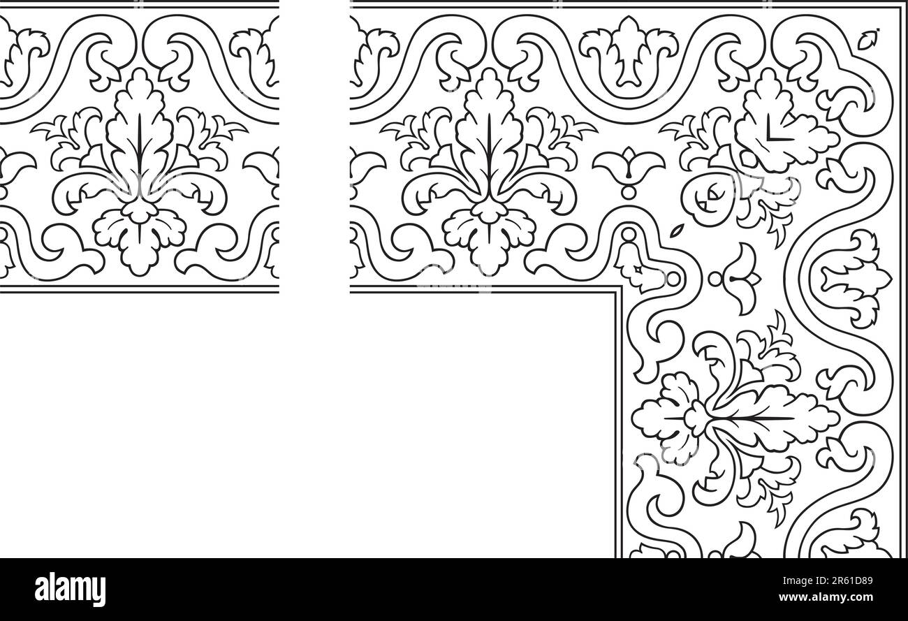 Openwork border vector Stock Vector Image & Art - Alamy