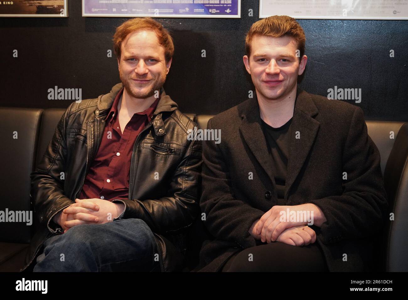 Director Adrian Goiginger and actor Simon Morzé seen at the Premiere of ...