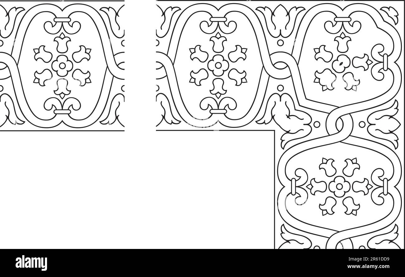 Openwork border vector Stock Vector Image & Art - Alamy