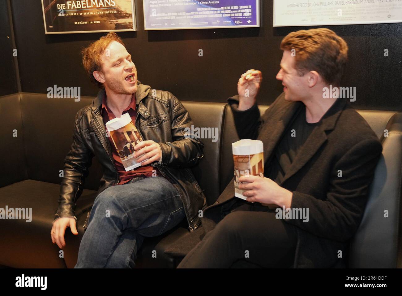 Director Adrian Goiginger and actor Simon Morzé seen at the Premiere of ...
