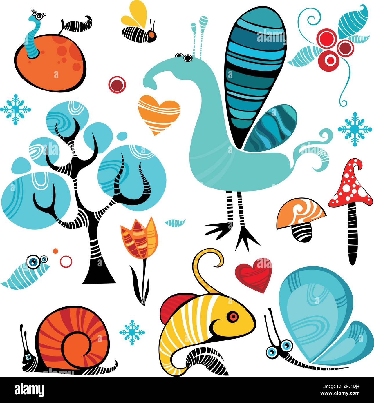 vector illustration of a design element set Stock Vector Image & Art ...