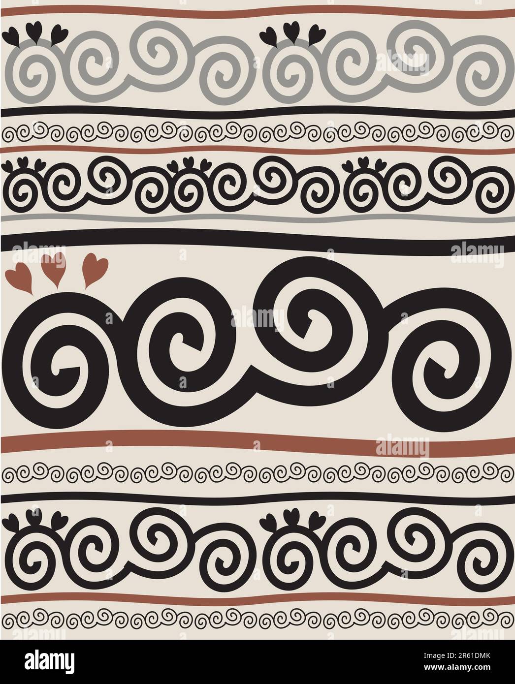Swirl repeat Stock Vector Images - Alamy