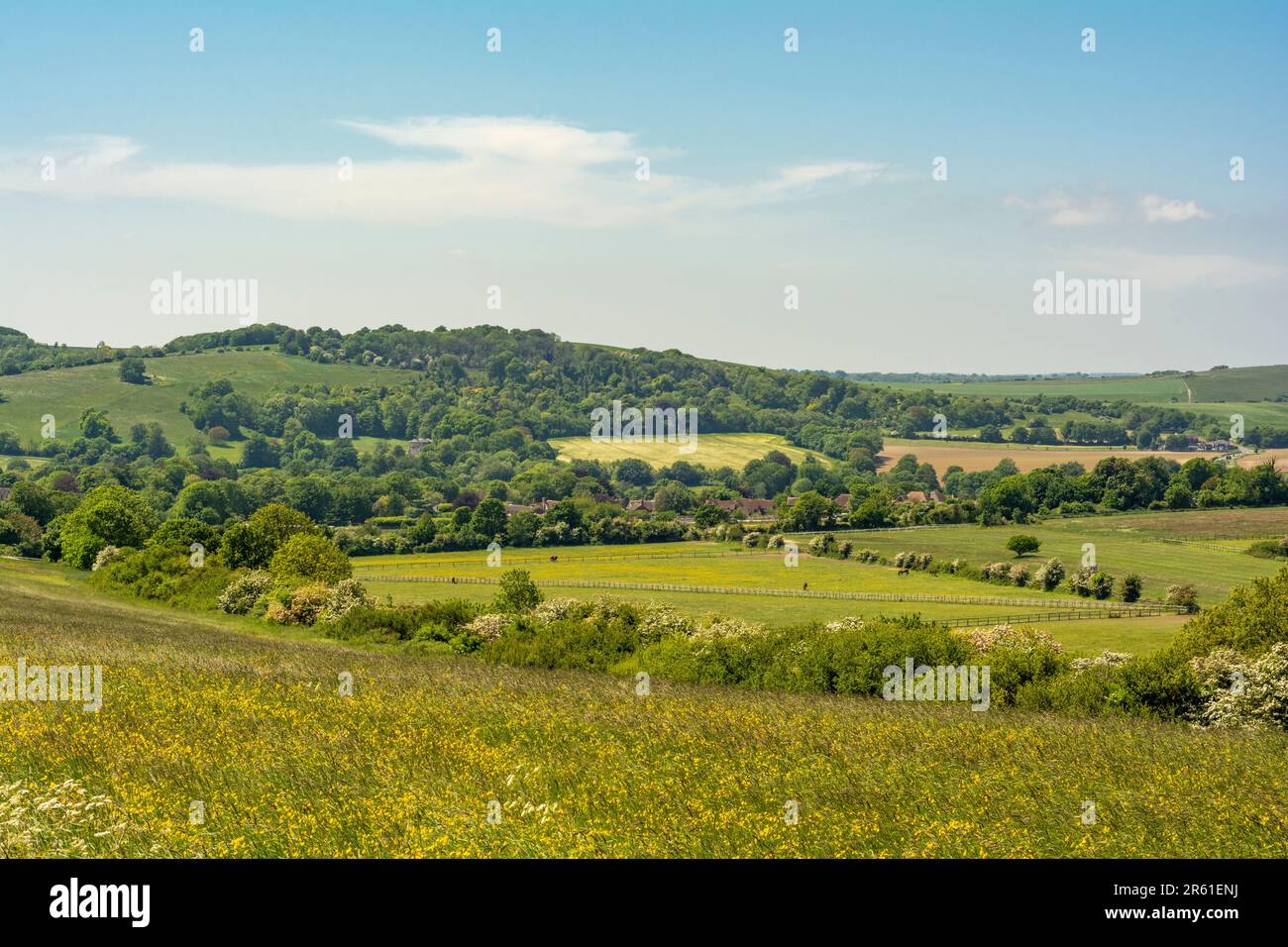 Spring - Church Hill, Findon, South Downs National Park, West Sussex ...