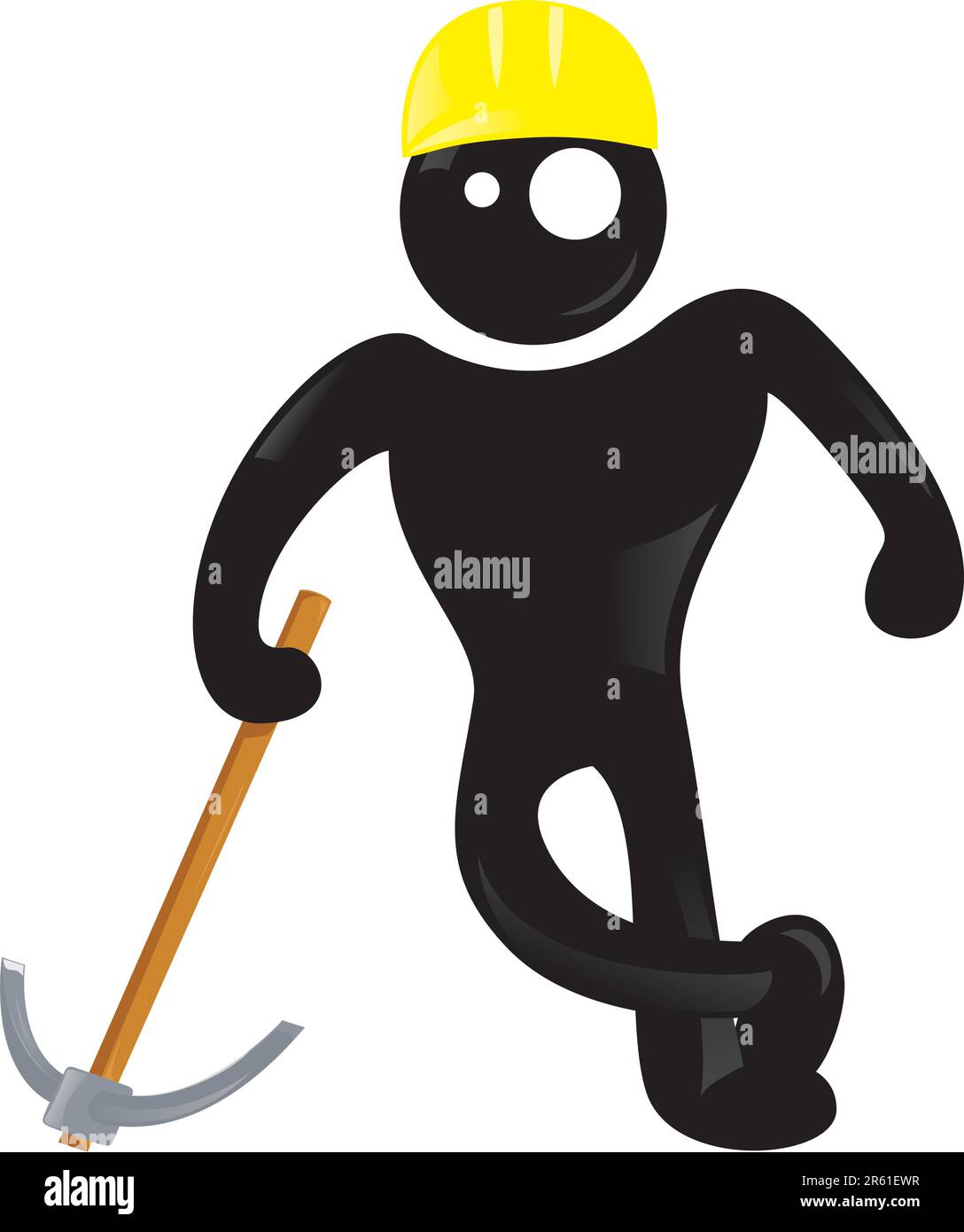 Under construction black man set of icons Stock Vector Image & Art - Alamy