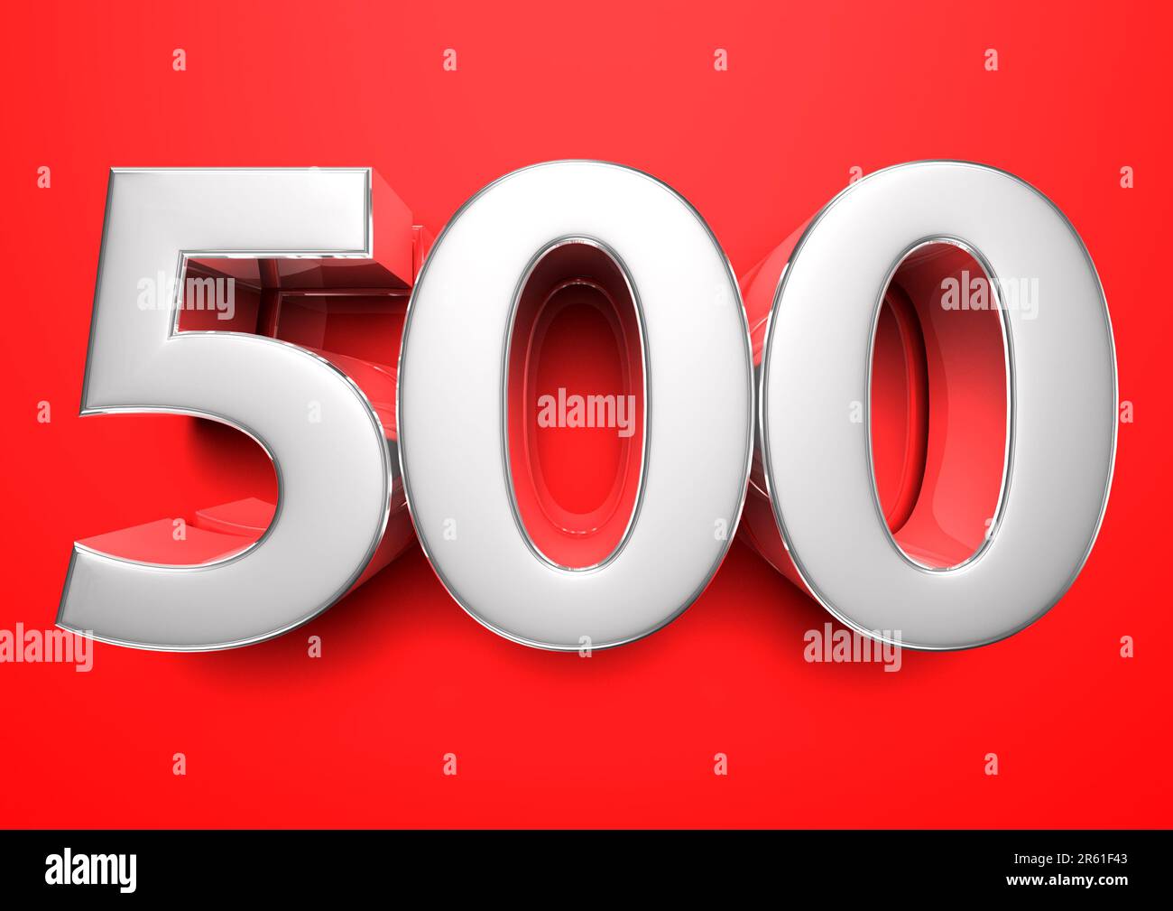3d number 500 hi-res stock photography and images - Alamy