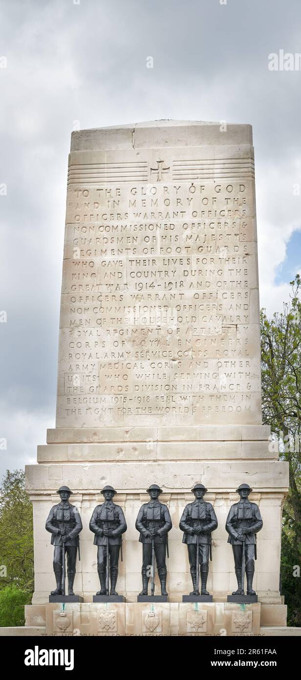 The Guards Memorial, or Guards Division War Memorial, next to Horse ...