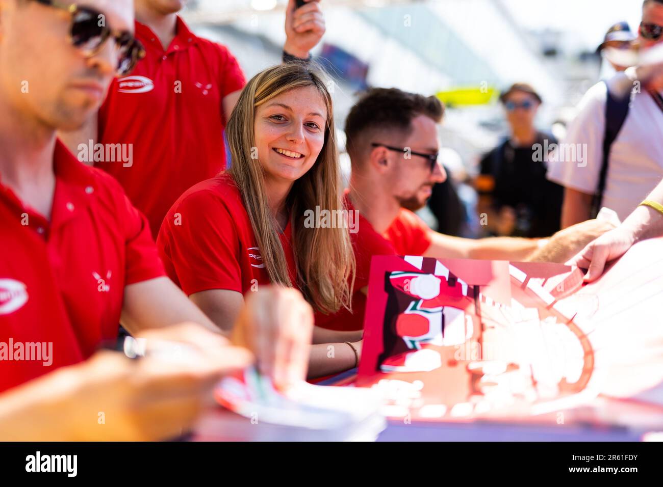 Le Mans, France. 06th June, 2023. PIN Doriane (fra), Prema Racing, Oreca 07 - Gibson, portrait ...