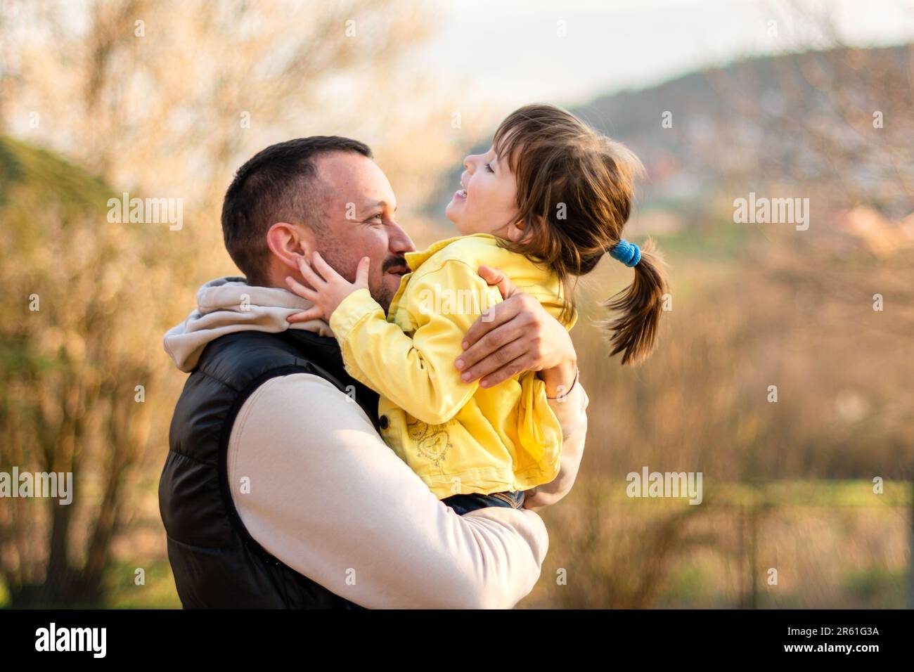 Father embraces hi-res stock photography and images - Alamy