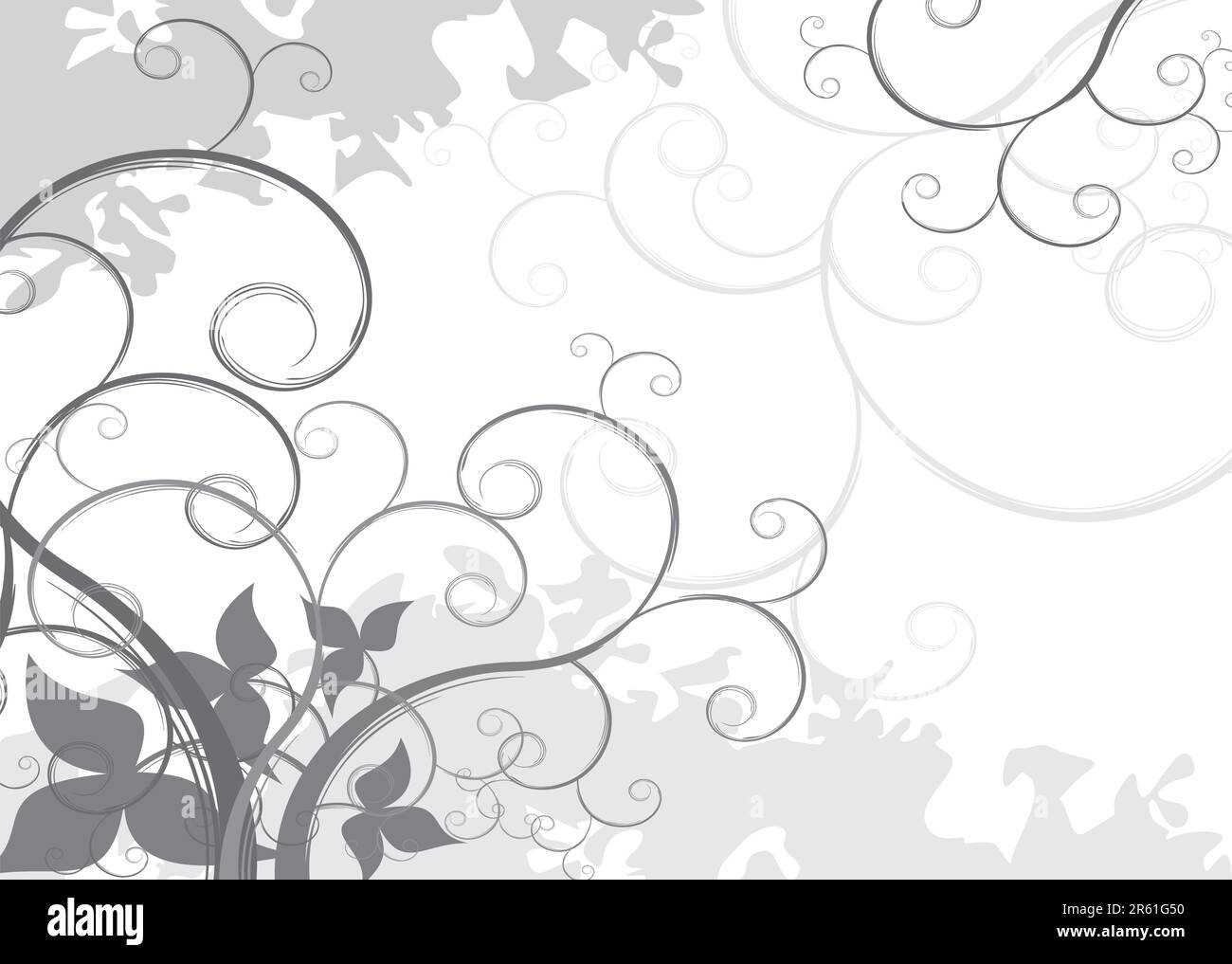 black and white nature vector composition Stock Vector Image & Art - Alamy