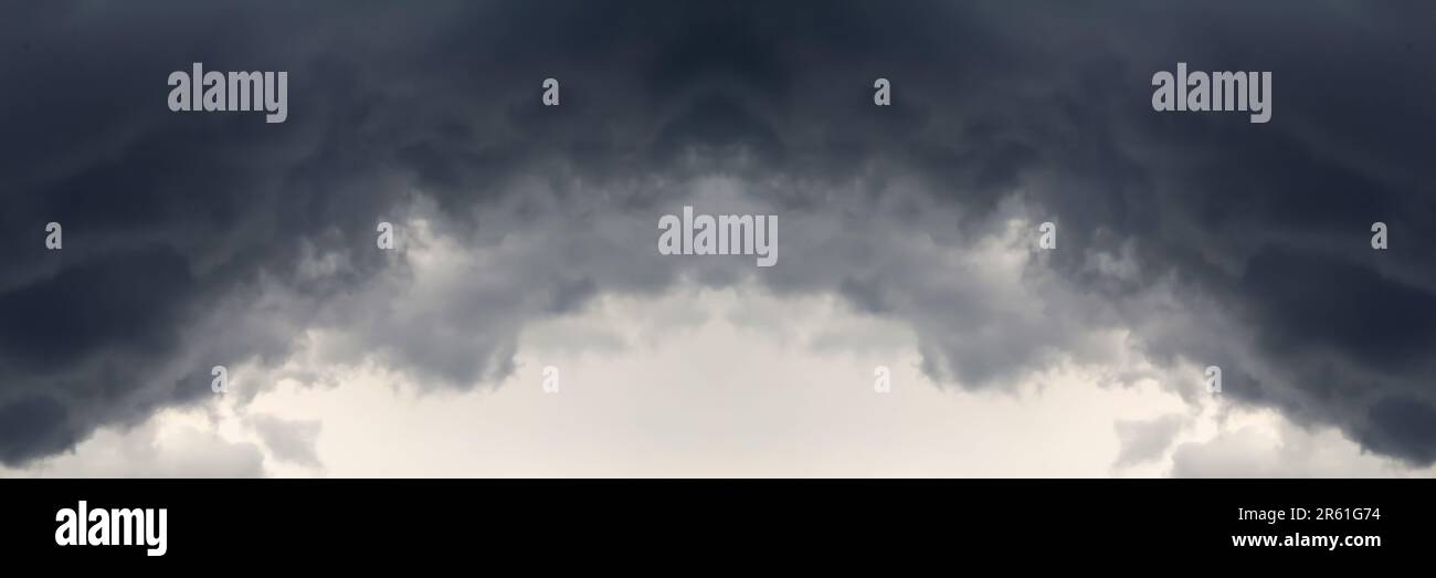 Defocus dark sky background. Dark rain clouds. Dramatic sky. Disaster ...