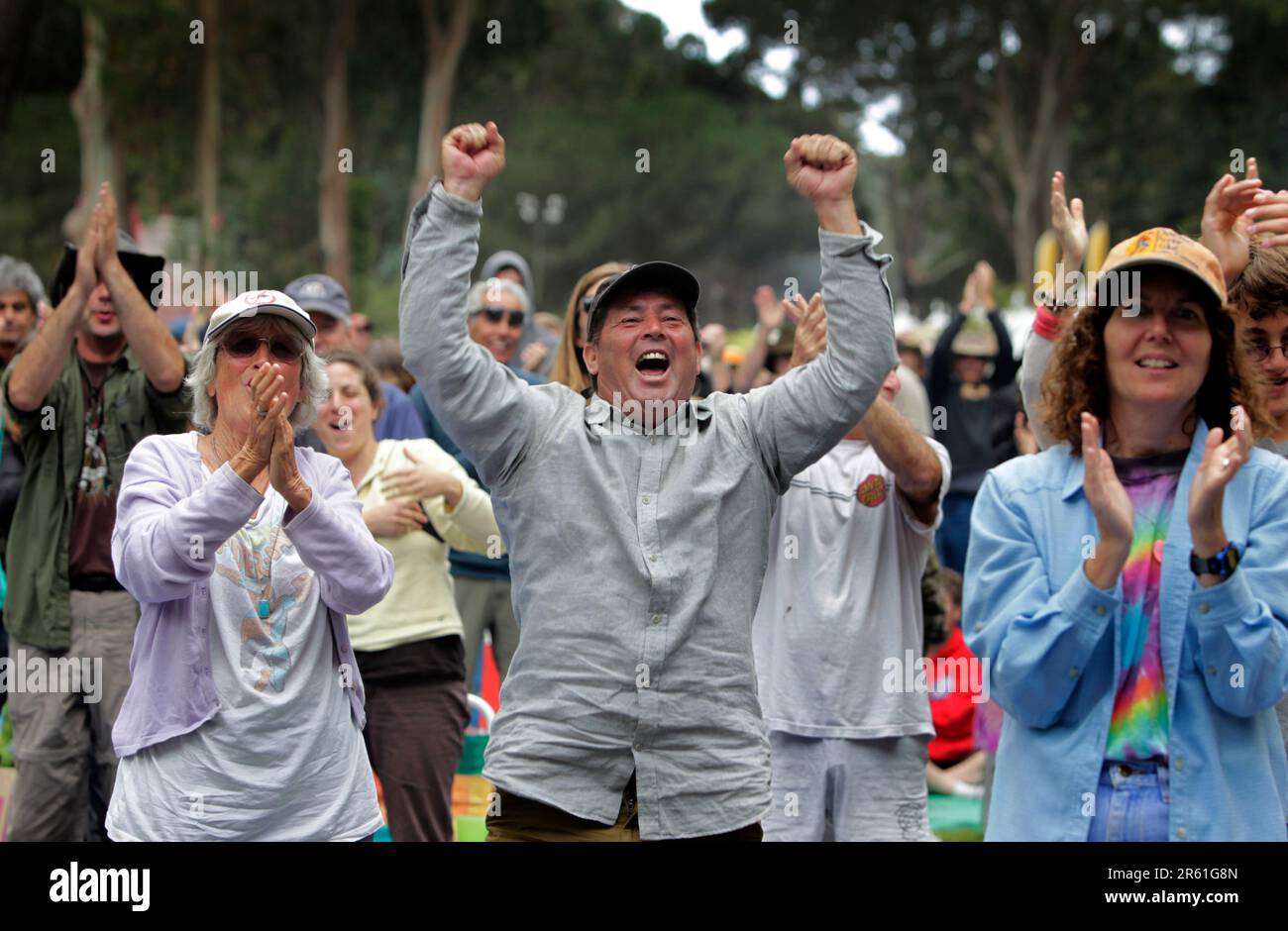 Music fans cheer as venture capitalist and festival benefactor Warren ...