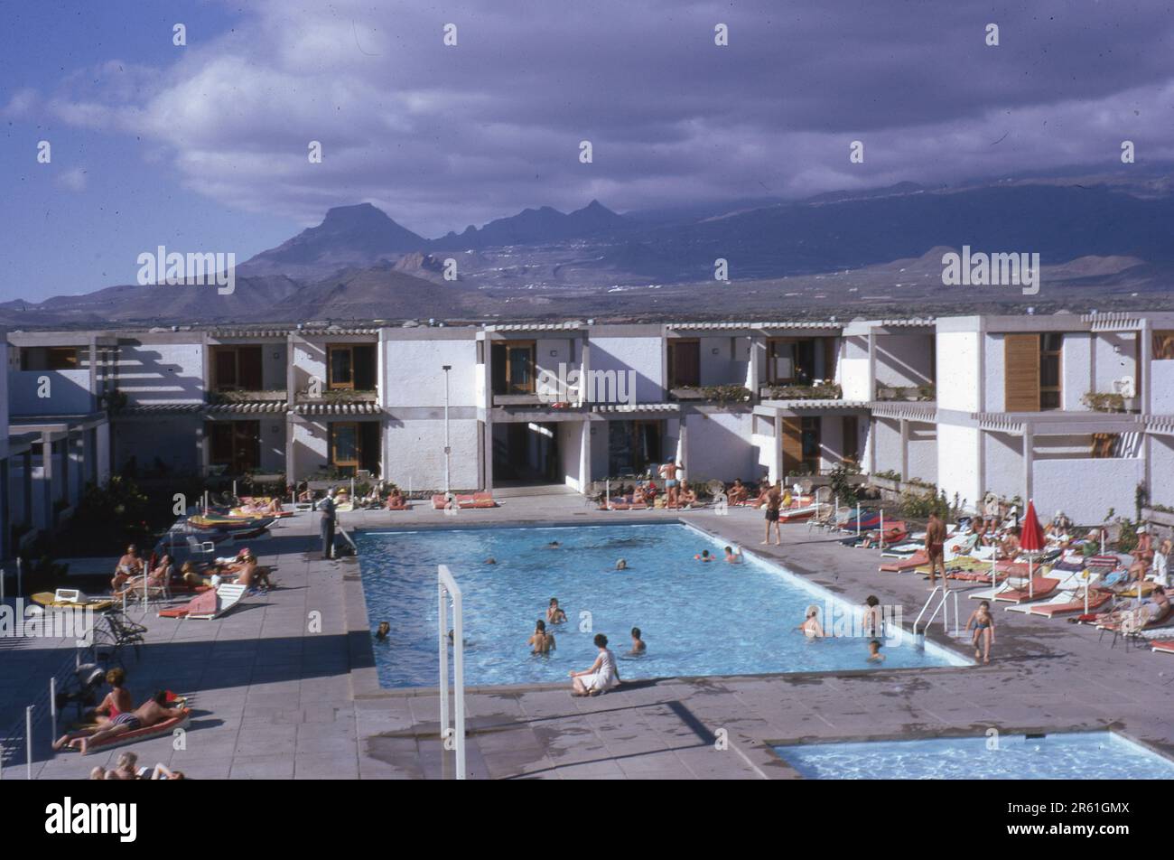 Swimming Pool At Early Package Holiday Hotel, 1971 Photo by The Henshaw ...