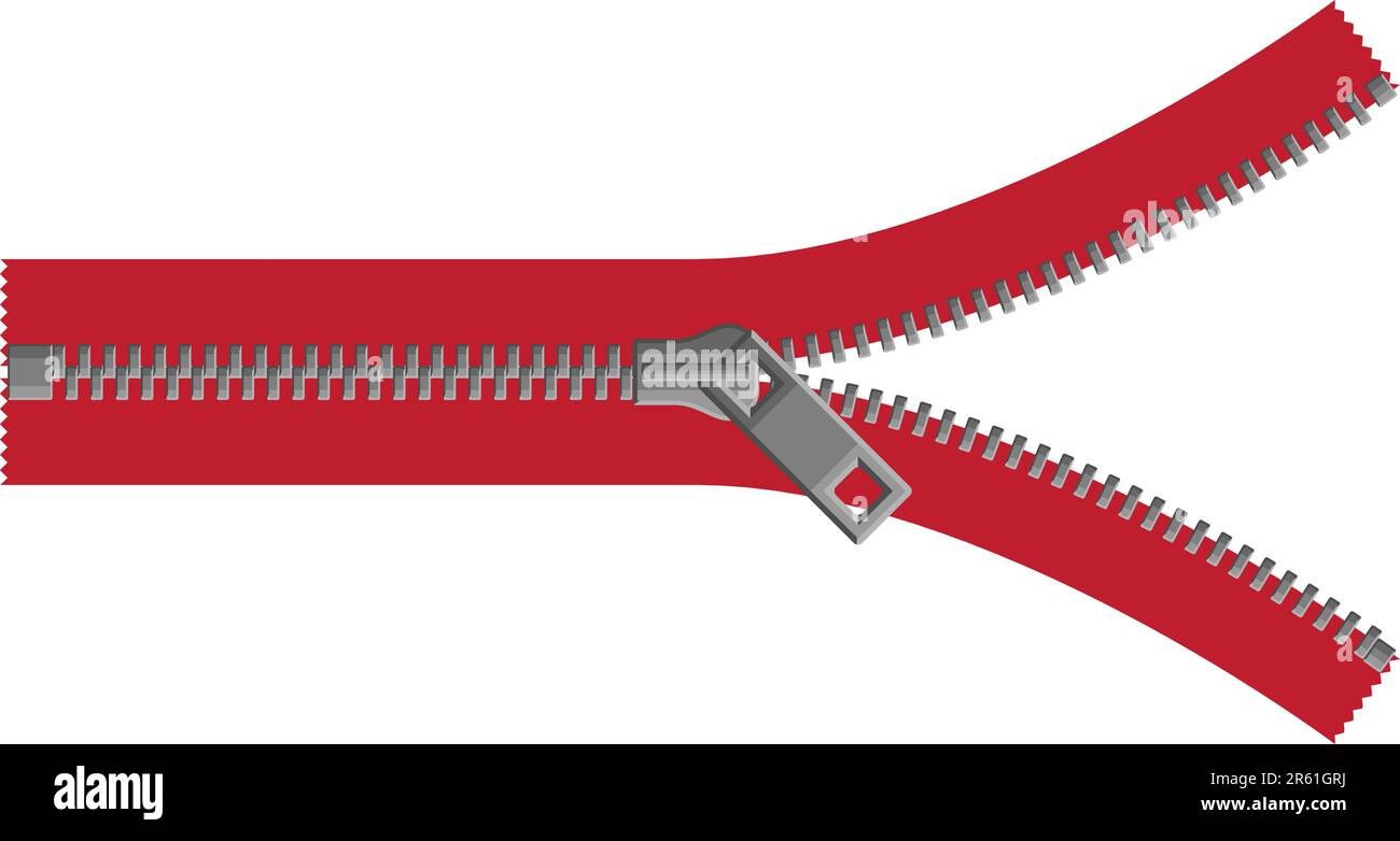vector illustration of red zip Stock Vector Image & Art - Alamy