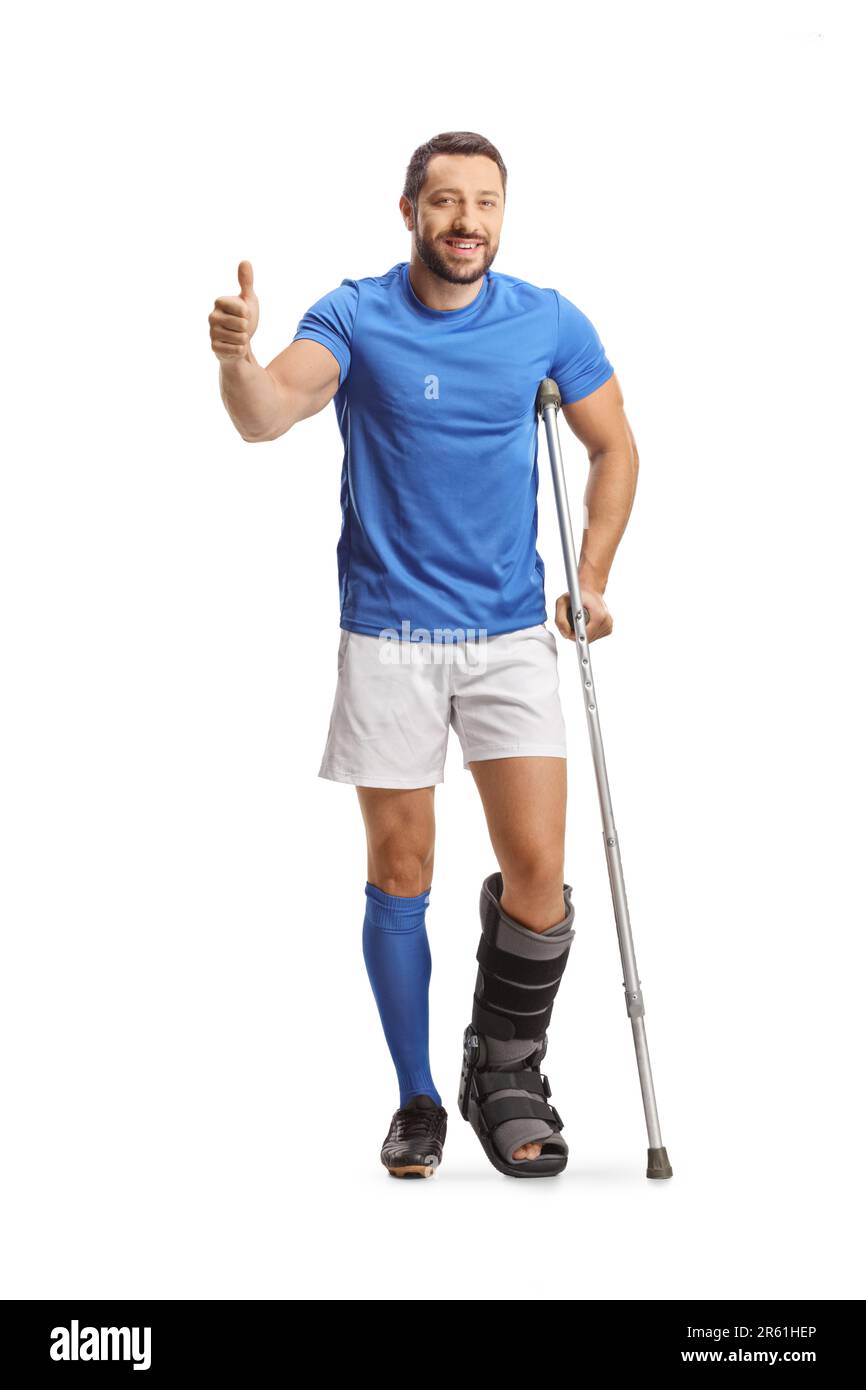 One leg one crutch hi-res stock photography and images - Alamy