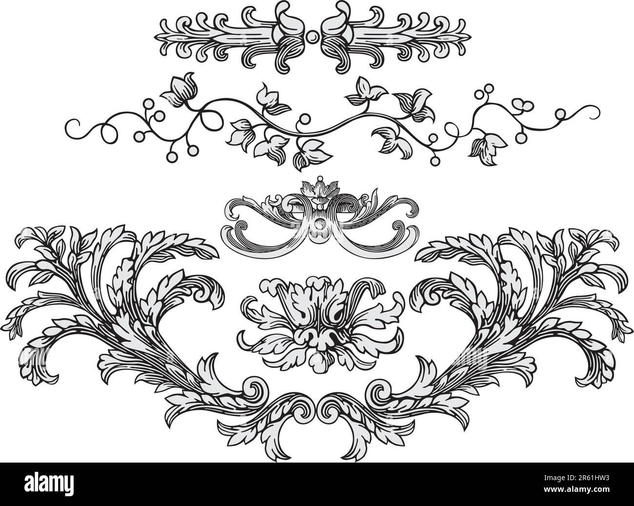 Victorian design engraving Stock Vector Images - Alamy