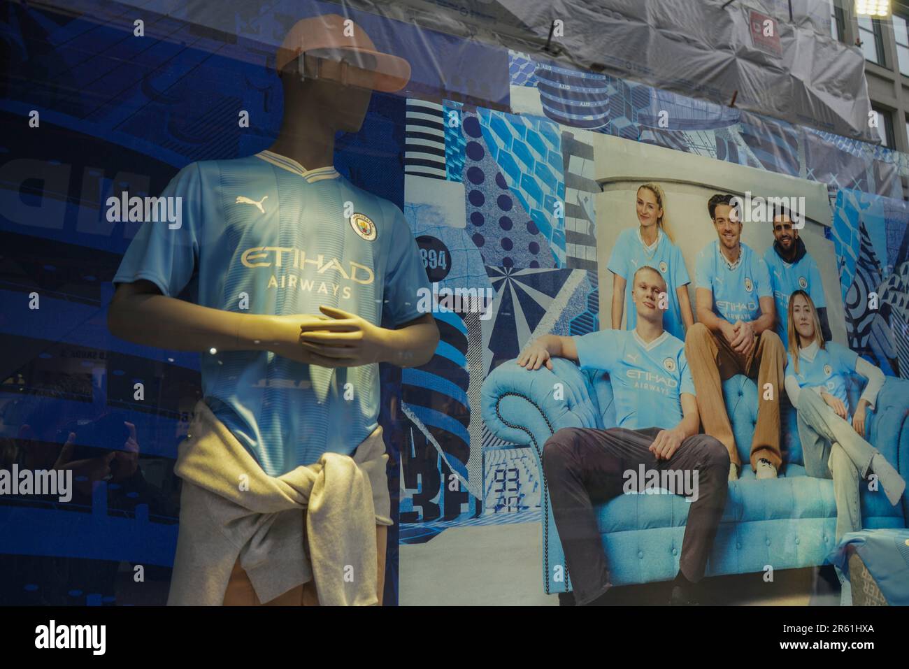 London UK. 6 June 2023 . A sport shop in Carnaby store displays the ...