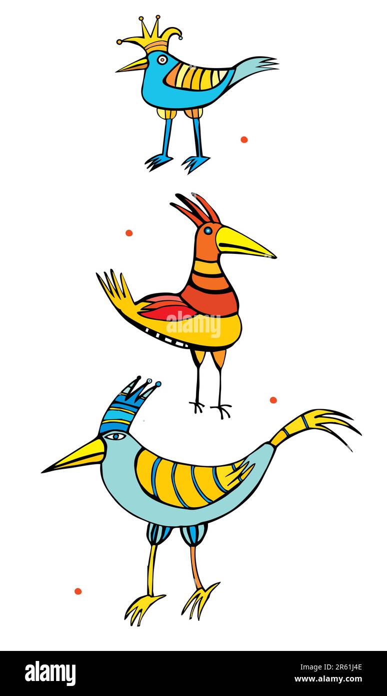 Amusing birds Stock Vector Images - Alamy