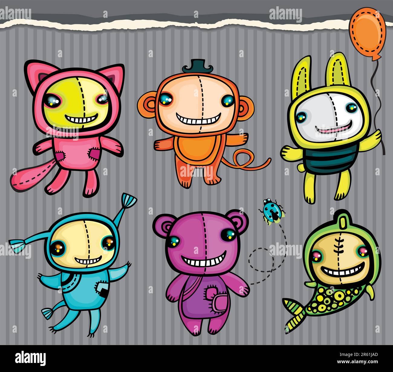 Trendy monkey Stock Vector Images - Alamy