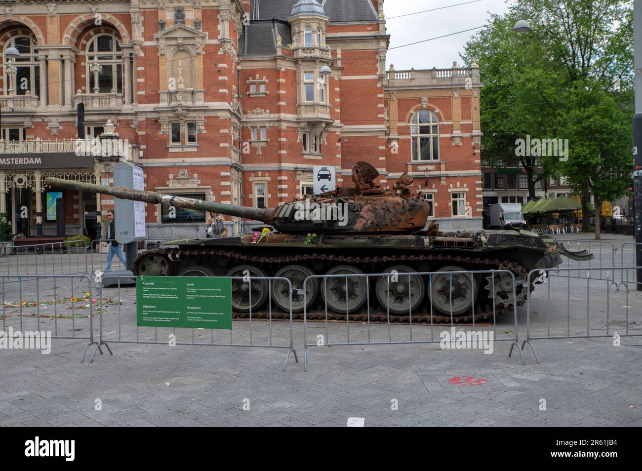 A Damaged Russian Tank At Amsterdam The Netherlands 26-5-2023 Stock ...