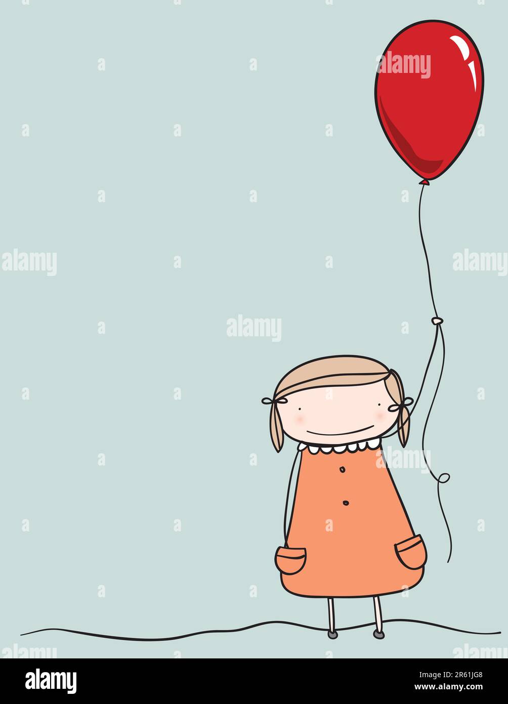 Girl child holding small Stock Vector Images - Alamy