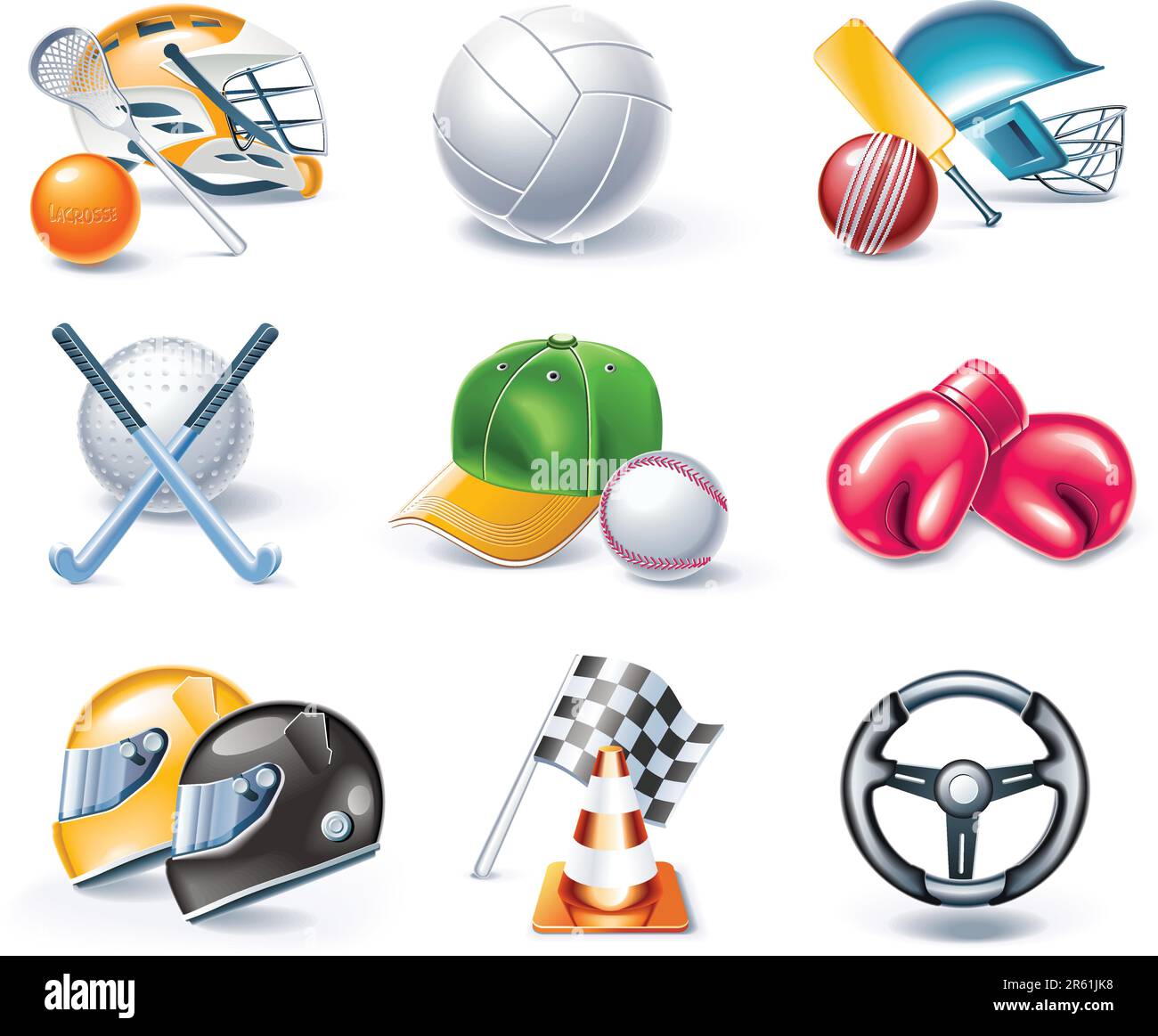 Set of highly detailed cartoon icons Stock Vector Image & Art - Alamy