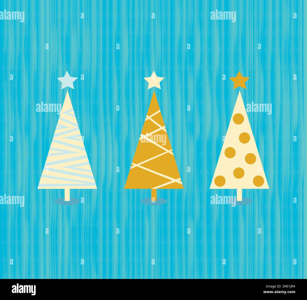 Modern christmas trees pattern. Vector Illustration in vitage style ...