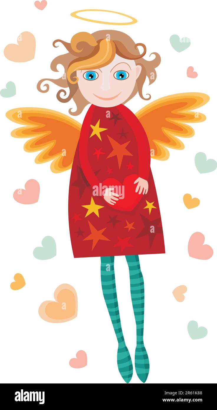 vector illustration of a angel Stock Vector Image & Art - Alamy