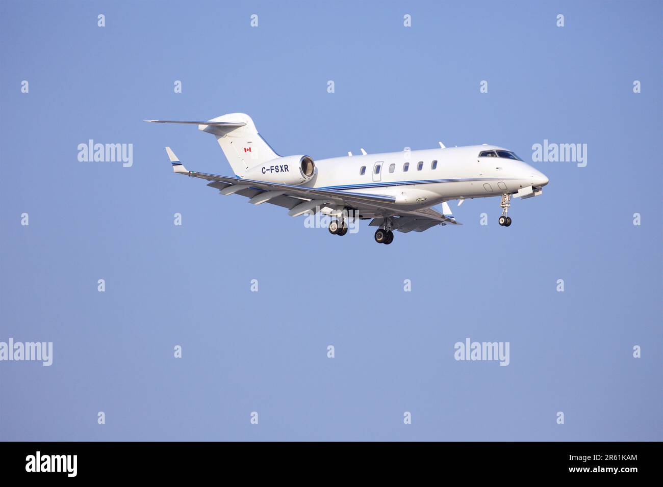 Bombardier BD-100-1A10 Challenger 300 Landing at Pearson Airport ...