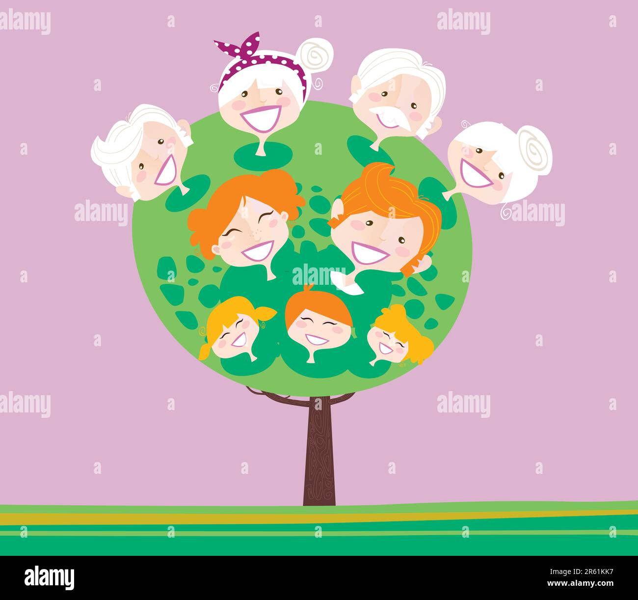 Grandfather and grandmothers Stock Vector Images - Alamy