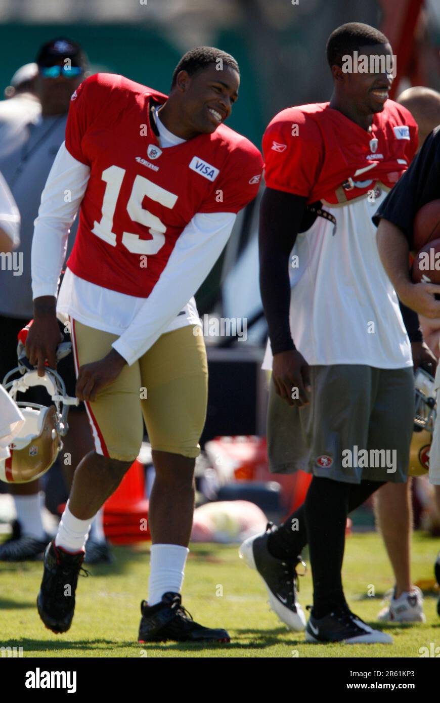 Newly-signed San Francisco 49ers wide receiver Michael Crabtree (15 ...