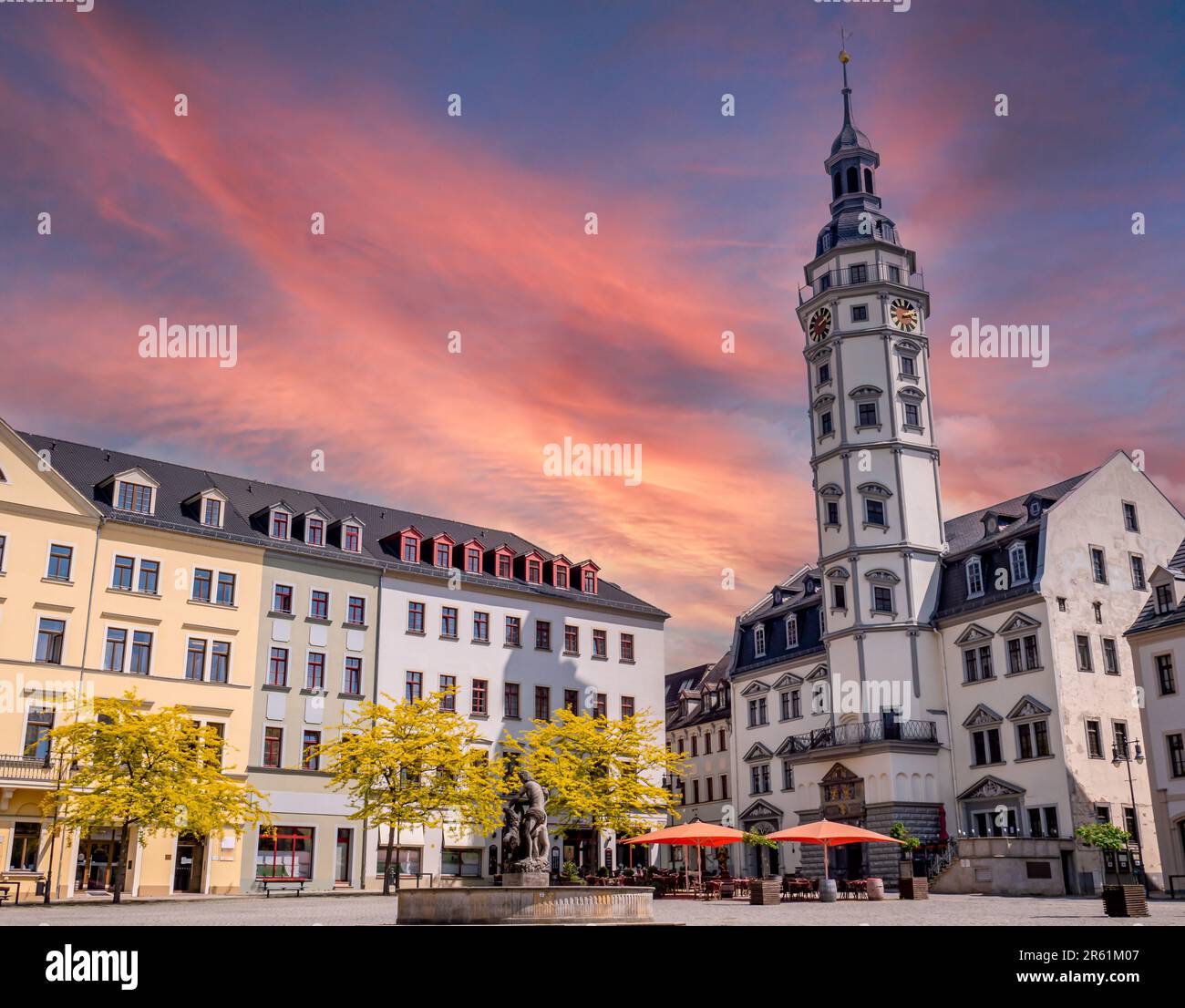 Market square with town hall in gera hi-res stock photography and ...