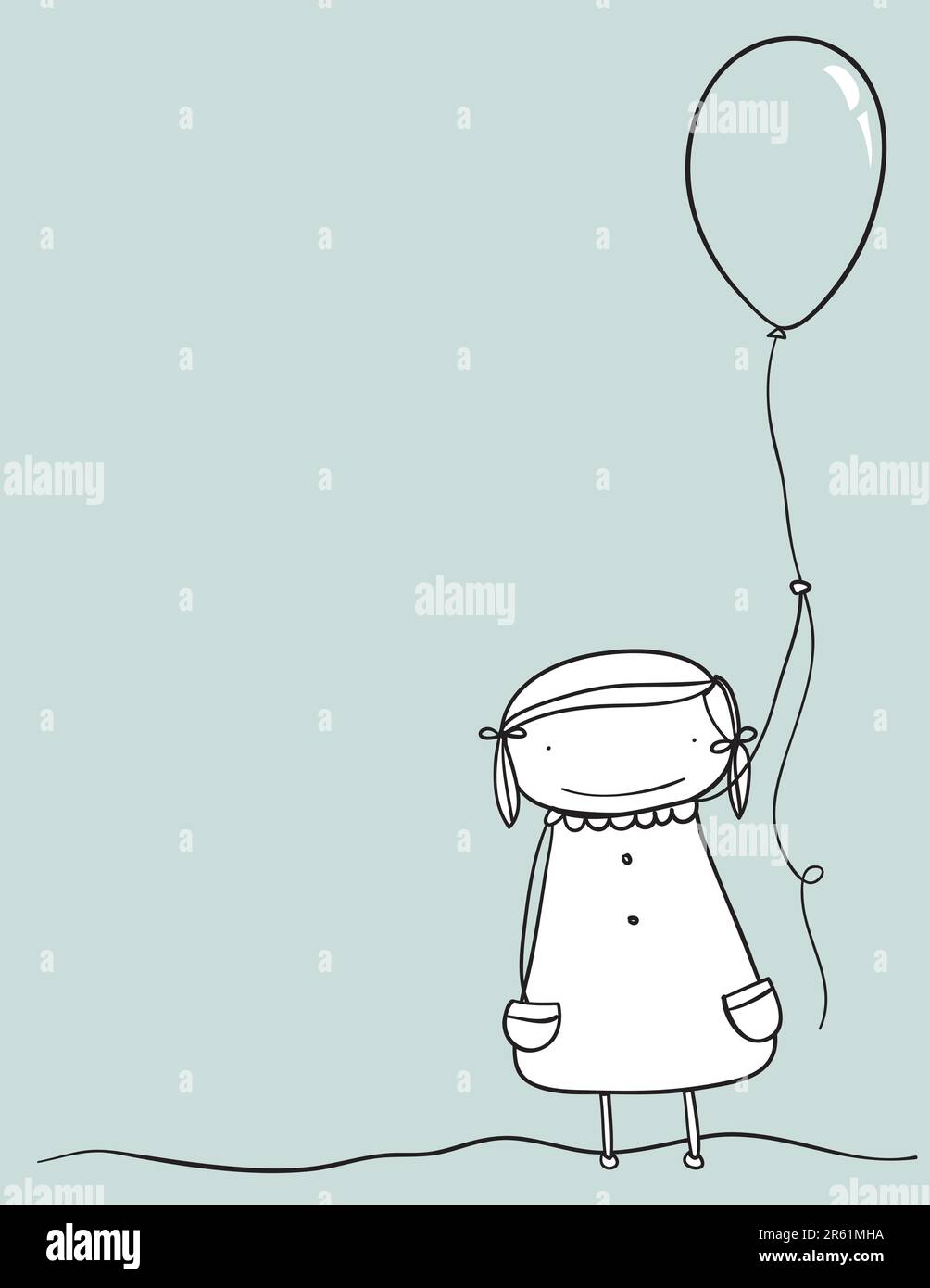 Girl child holding small Stock Vector Images - Alamy