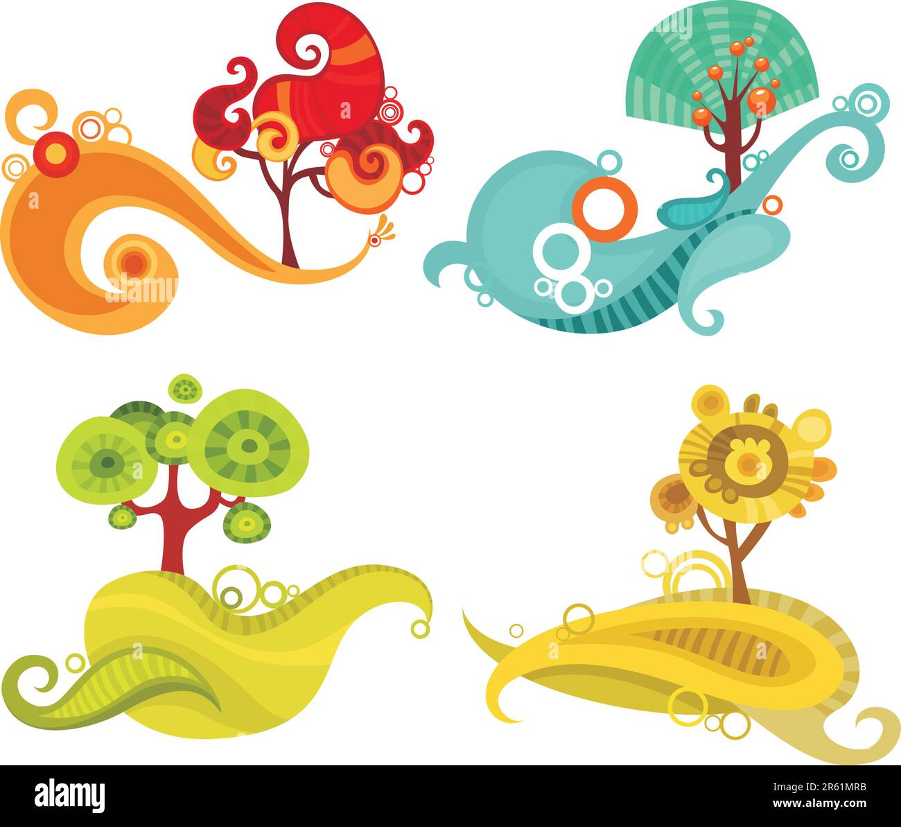vector illustration of a design tree Stock Vector Image & Art - Alamy