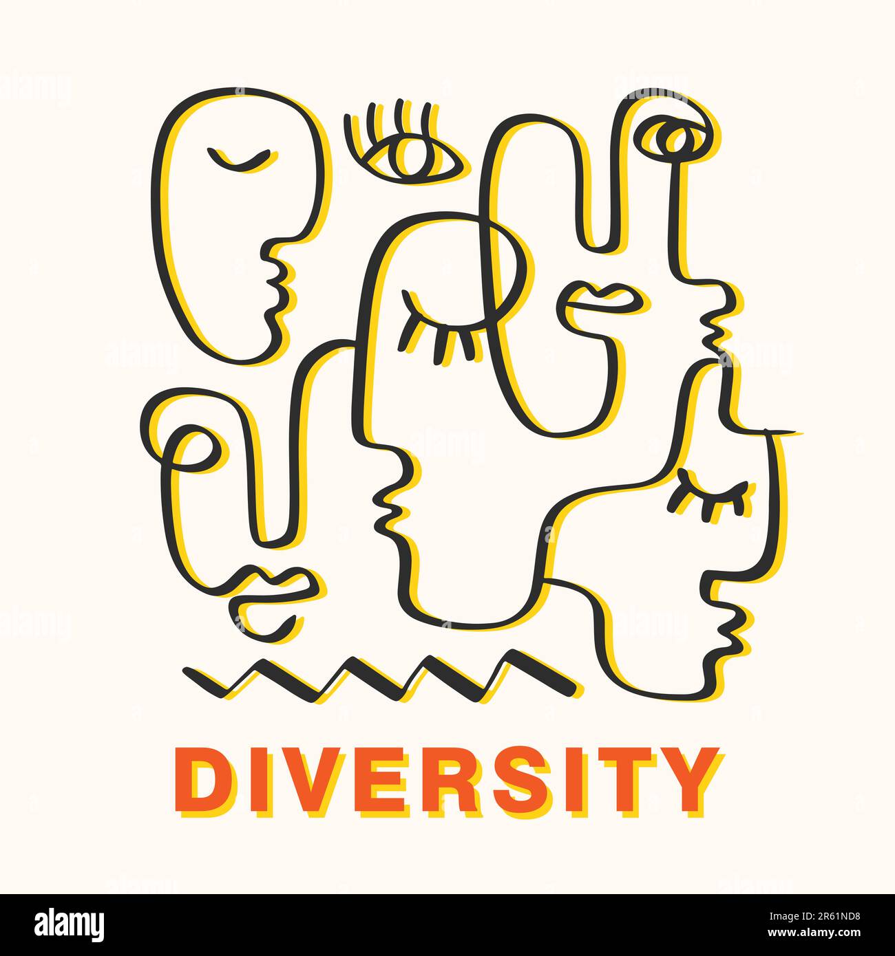 Diversity and inclusion art Stock Vector Images - Alamy