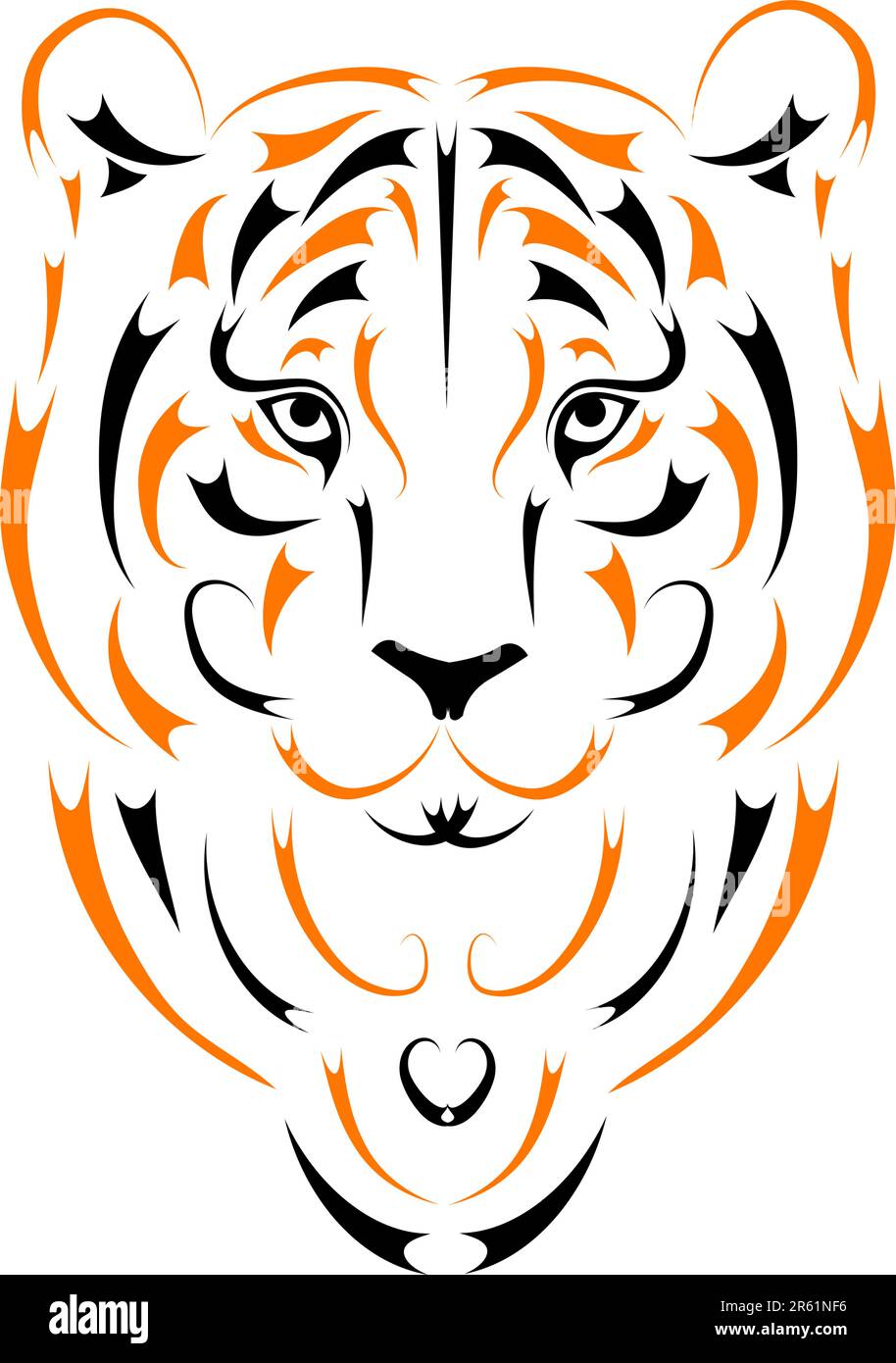 Tiger stylized graphic Stock Vector Image & Art - Alamy
