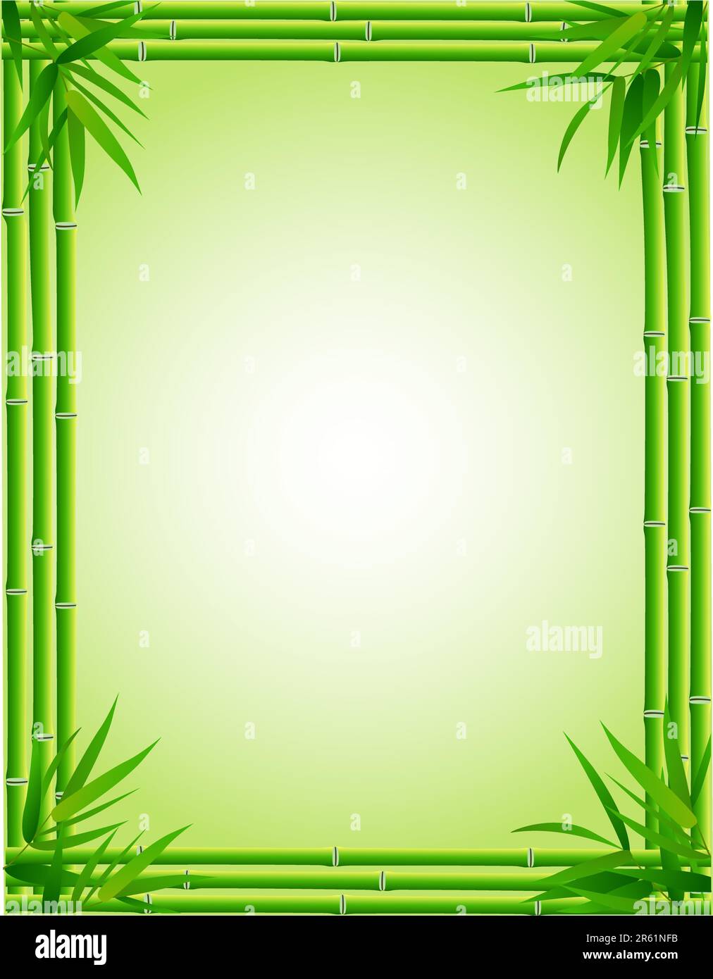 Bamboo frame Stock Vector Images - Alamy