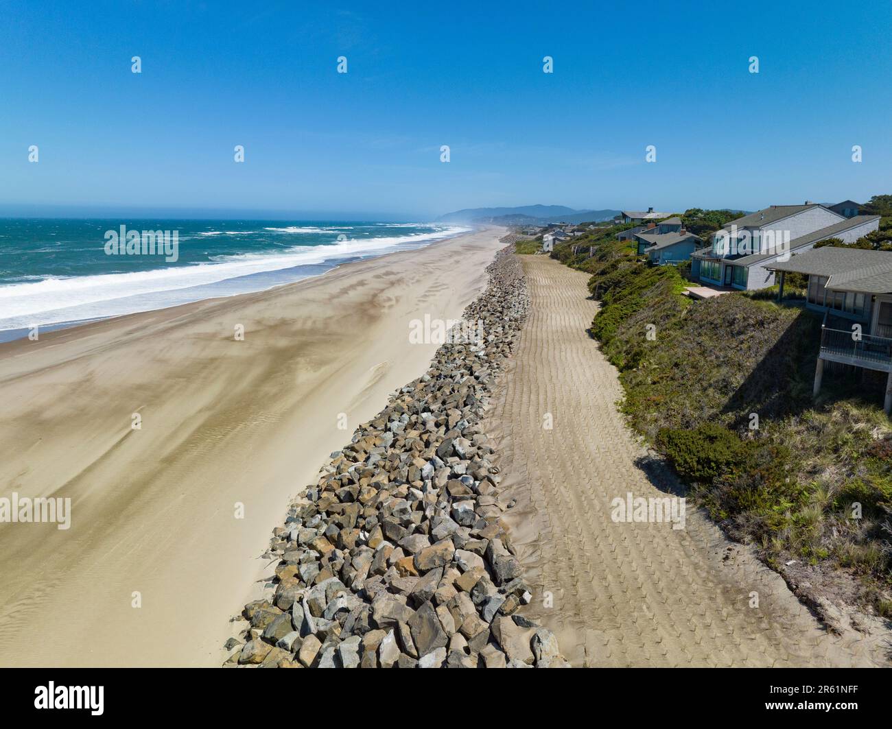 Riprap - a build of large rocks- protect against rising sea levels on ...