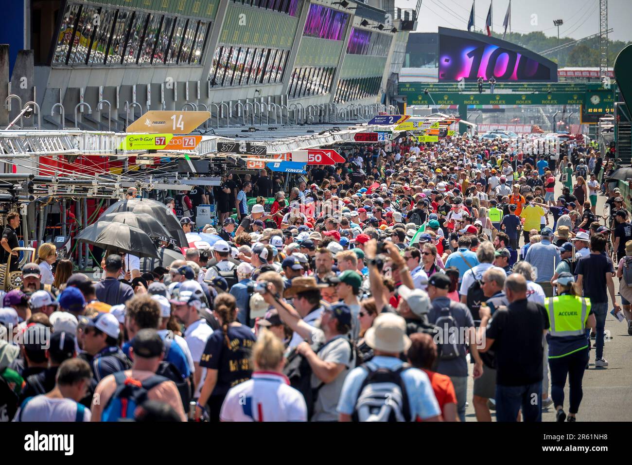Le Mans, France. 06th June, 2023. Ambiance pitlane during Séance d ...