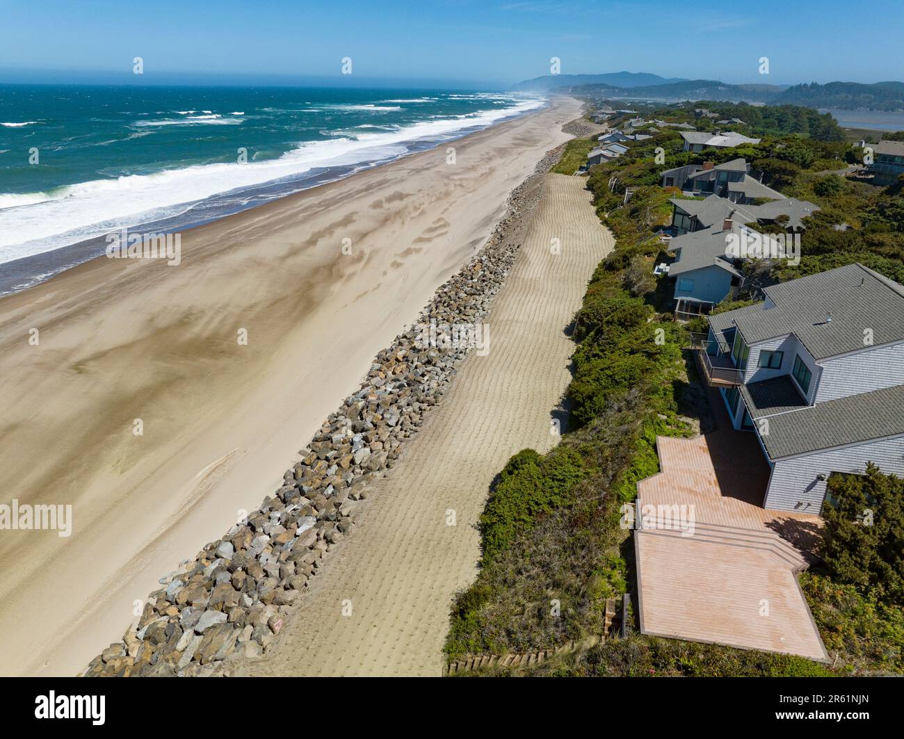 Riprap - a build of large rocks- protect against rising sea levels on ...