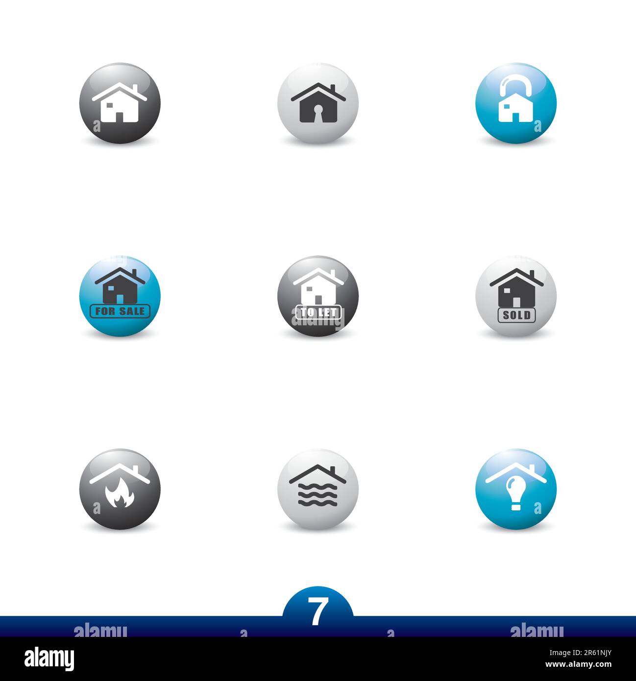 Home services icons from a series in my portfolio Stock Vector Image ...