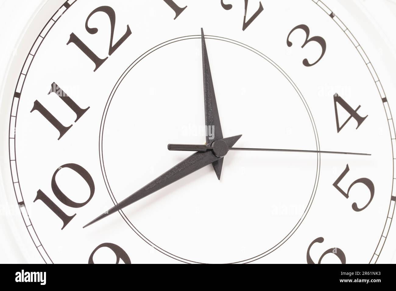 Closeup of hands on clock face Stock Photo - Alamy