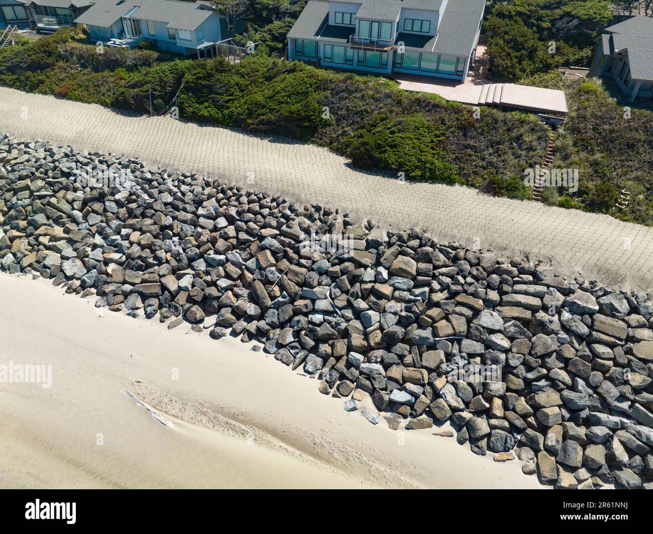 Riprap - a build of large rocks- protect against rising sea levels on ...