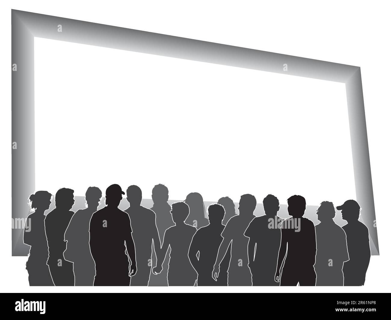 People looking at movie poster hi-res stock photography and images - Alamy