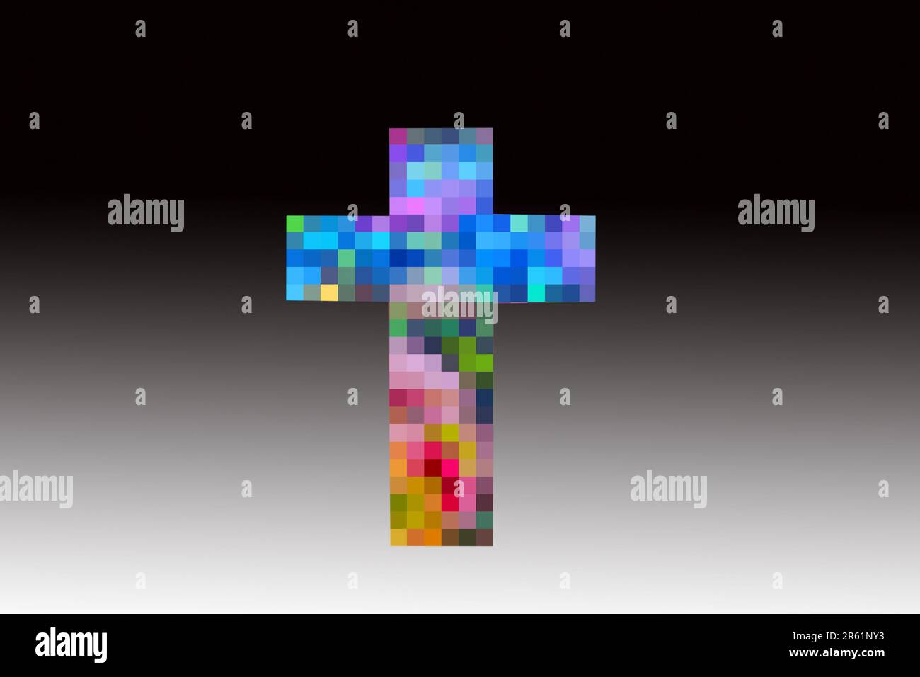 Modern christian cross Stock Photo - Alamy