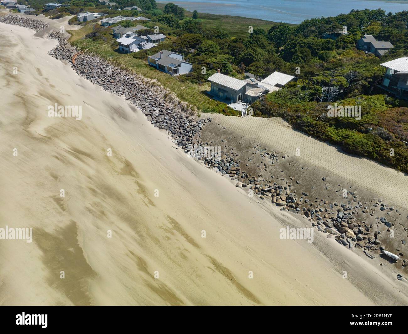 Riprap - a build of large rocks- protect against rising sea levels on ...