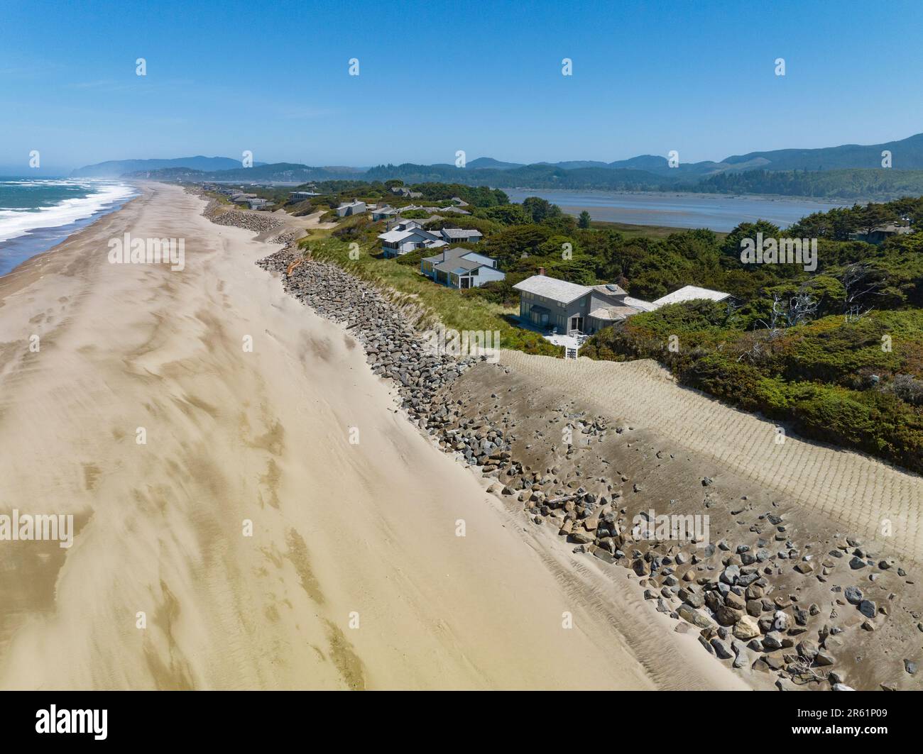 Riprap - a build of large rocks- protect against rising sea levels on ...