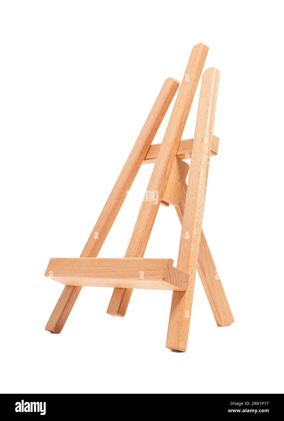 Artist wooden easel isolated on white Stock Photo - Alamy