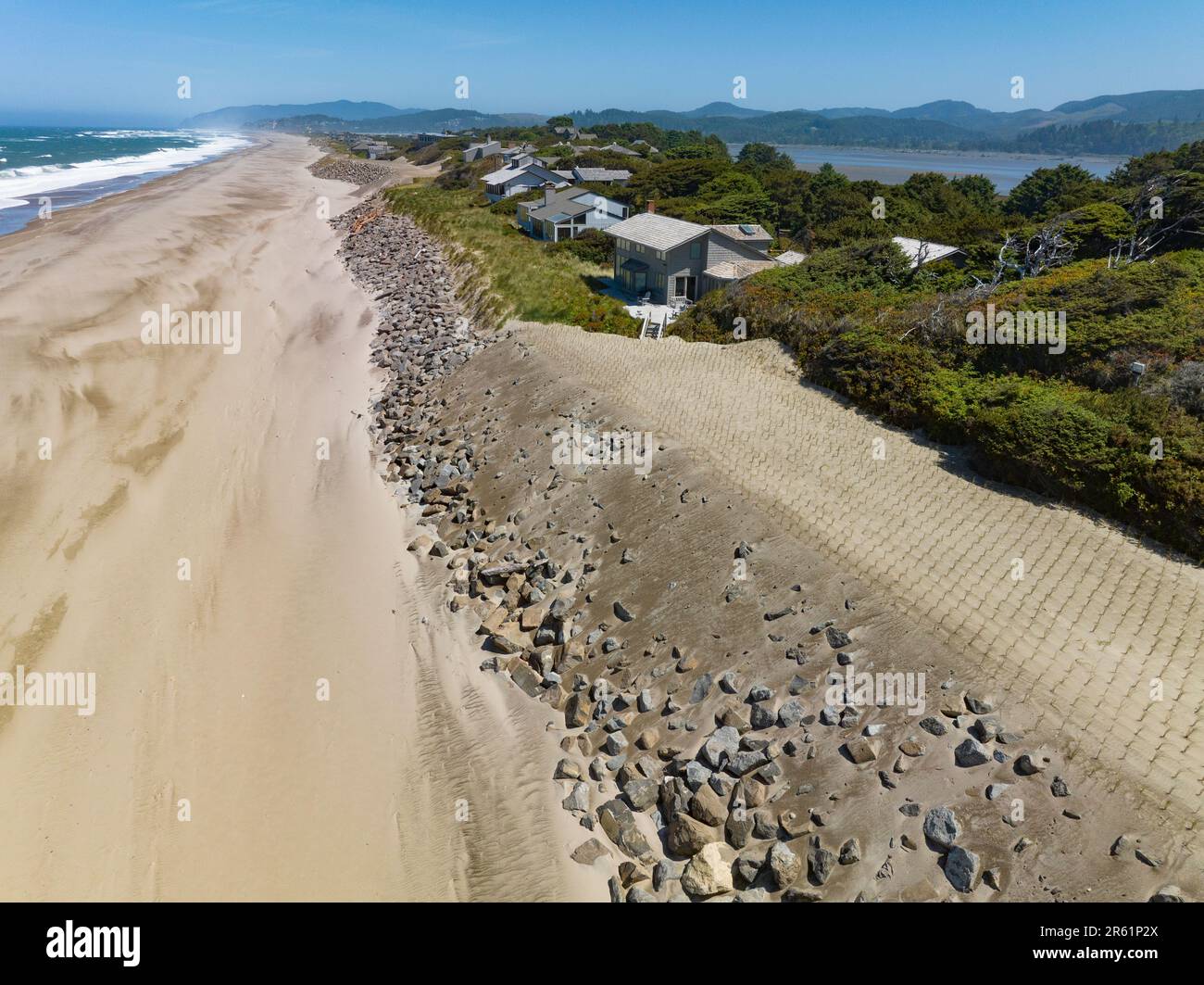 Riprap - a build of large rocks- protect against rising sea levels on ...